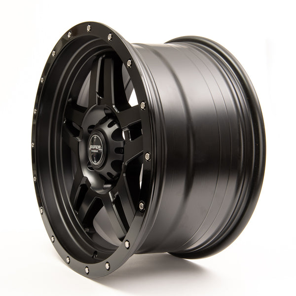 SNIPER WHEELS BARACADE 18 x 9, 6x139.7, +20 Matt Black with Gloss Blac ...